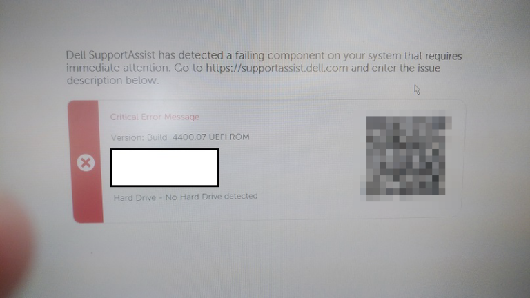 Critical Error Messageが発生！ | 大阪八尾市のパソコン出張サポートイマジネットPCサポート